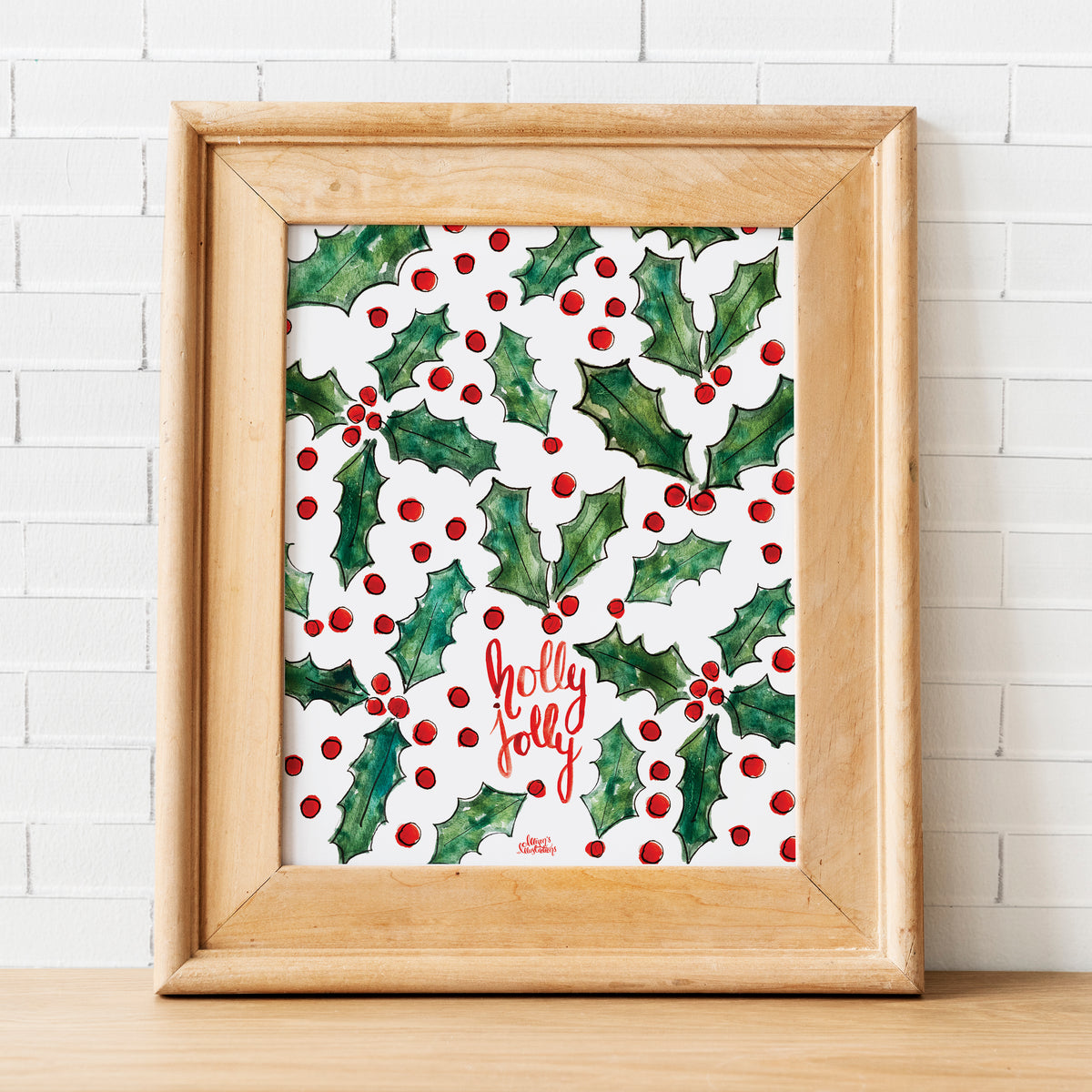 Holly Jolly Art Print – Allison's Illustrations